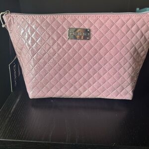 bebe | Bags | Bebe Pink Quilted Cosmetic Bag Makeup Pouch | Poshmark